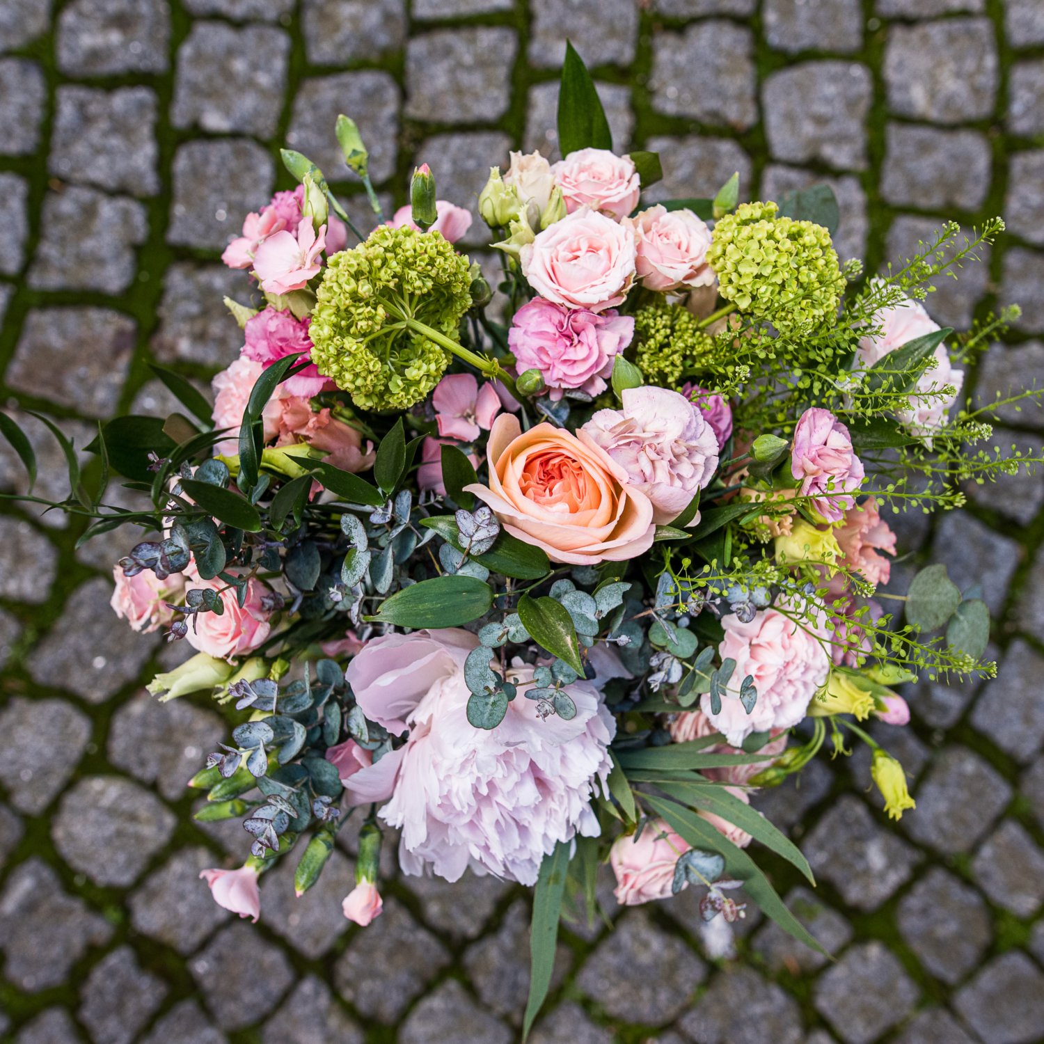 Bouquet de Saison Pastel Rose et Saumon | Côté Naturel